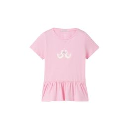 Tom Tailor Mädchen T-Shirt mit Bio-Baumwolle, rosa, Motivprint, Gr. 92/98