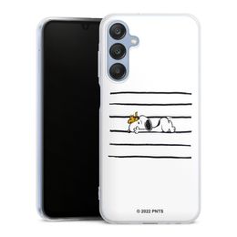 DeinDesign Galaxy A25 5G Handy Silikon H&uuml;lle Case transparent Handyh&uuml;lle Snoopy Dog Peanuts Silikon Case