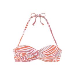 Sunseeker Bikinitop Damen Gr&ouml;&szlig;e 70 nude / orange / altrosa / wei&szlig;