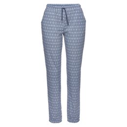 Vivance Pyjamahose Damen Gr&ouml;&szlig;e 44/46 taubenblau / pastellblau