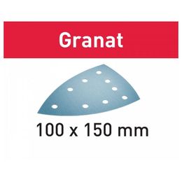 FESTOOL Schleifpapier Schleifblatt STF DELTA/9 P80 GR/10 Granat (577539)