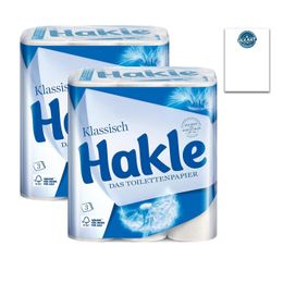 Hakle Toilettenpapier Klassisch Weiß 48 Rollen (48-St)