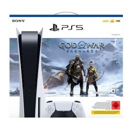 Playstation PS5 Konsole mit Laufwerk inkl. God of War Ragnarök (Download Code) (Bundle