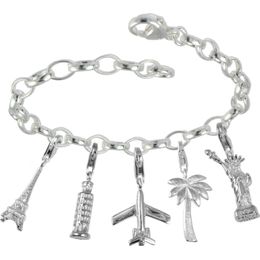 SilberDream Charm-Einhänger Set SilberDream Set Silber Charm Armband und (Charmssets