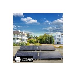 MYVOLTAICS MyCarport 1760+ Watt Balkonkraftwerk Steckerfertig Komplett bifazial, Flachdach, Garage, Carport, WIFI WR 800W