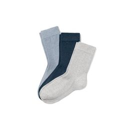 Tchibo 3 Paar Socken - Dunkelblau/Meliert - Gr.: 35-38
