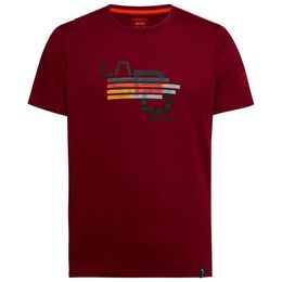 La Sportiva - Stripe Cube T-Shirt - T-Shirt Gr M rot