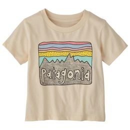 Patagonia - Baby Fitz Roy Skies - T-Shirt Gr 6 Months beige