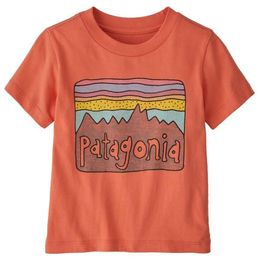 Patagonia - Baby Fitz Roy Skies - T-Shirt Gr 18 Months rot