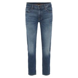 BOSS Orange Slim-fit-Jeans Delaware BC-C mit BOSS Logo-Pin, blau