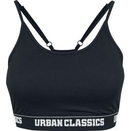 Urban Classics Ladies Sports Bra Bustier schwarz in L