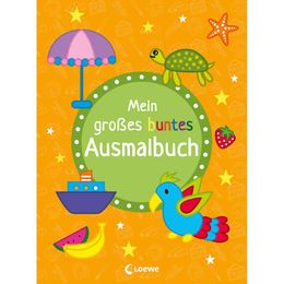 Loewe Verlag Mein großes buntes Ausmalbuch (Papagei), Kartoniert (TB)