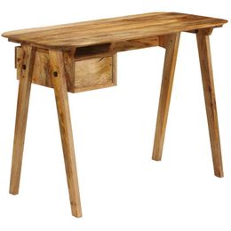 Bonnevie - Computertisch,Schreibtisch 110x50x76 cm Mango Massivholz vidaXL