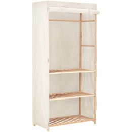 Kleiderschrank,Aufbewahrungsschrank mit 3 Ebenen 79 x 40 x 170 cm vidaXL