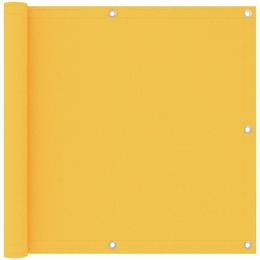 Balkon-Sichtschutz,Balkonverkleidung Gelb 90x300 cm Oxford-Gewebe vidaXL
