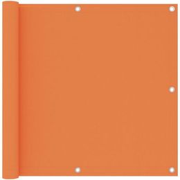 Balkon-Sichtschutz Orange 90x300 cm Oxford-Gewebe Vidaxl Orange