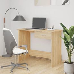Computertisch,Schreibtisch Sonoma-Eiche 100x50x76 cm Holzwerkstoff vidaXL