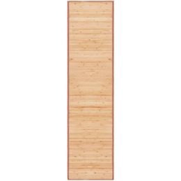 Bonnevie - Teppich,Fußmatte Bambus 80x300 cm Braun vidaXL