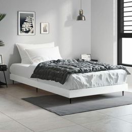 Bettgestell,Schlafzimmerbett Hochglanz-Weiß 90x190 cm Holzwerkstoff vidaXL