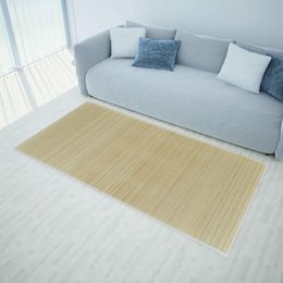 Bonnevie - Teppich,Fußmatte Bambus Natur Rechteckig 150x200 cm vidaXL
