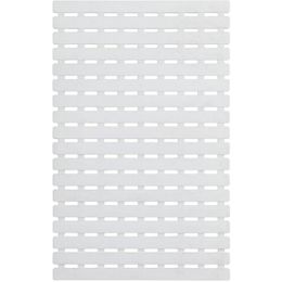 Wenko - Wanneneinlage Arinos Weiß, 63 x 40 cm, Weiß, Kunststoff weiß, Kunststoff (tpr) weiß - weiß