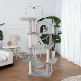 Home Deluxe Kratzbaum FURRY - Grau