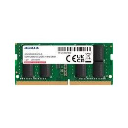 A-DATA SO-DIMM 8 GB DDR4-2666, Arbeitsspeicher schwarz, AD4S26668G19-SGN, Premier Tray