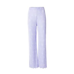 florence by mills exclusive for ABOUT YOU Hose 'Rain Showers' Damen Gr&ouml;&szlig;e 34 pastelllila / wei&szlig;