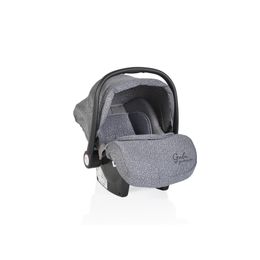Moni Babyschale Gala Premium Gruppe 0+ (0 - 13 kg), Fußabdeckung, Sitzpolster hellgrau