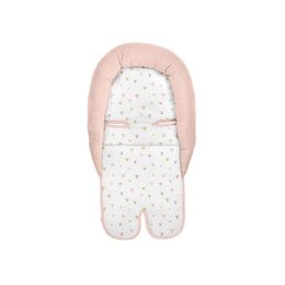 Kikkaboo Kindersitz-Einlage Sitzauflage Kindersitzschutz Memory-Schaum Baumwolle pink