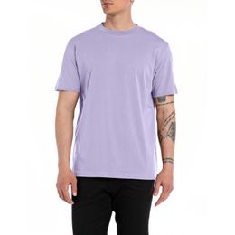 Replay T-Shirt, Rundhals, für Herren, lila, M