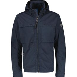 Lerros Übergangsjacke, Kapuze, Brusttaschen, für Herren, blau, XL