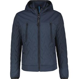 Lerros Steppjacke, Kapuze, Stehkragen, für Herren, blau, M