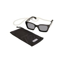 Urban Classics Sonnenbrille Urban Classics Unisex Sunglasses Poros With Chain, schwarz