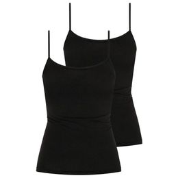 Mey Achseltop SUPERFINE ORGANIC Top mit Spaghettiträgern, schwarz