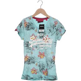 Superdry Damen T-Shirt, hellblau, Gr. 36
