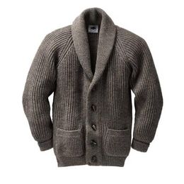 Black Sheep Cardigan M Natur-Dunkel-Melange