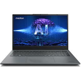 Medion E15443 (MD62621), Notebook, mit 15,6 Zoll Display, Intel® Core™ Ultra 5,125H Prozessor, 16 GB RAM, 512 SSD, Arc® GPU, Grau, Windows 11 (64 Bit)