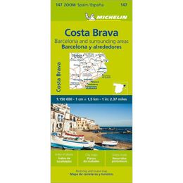 Michelin Costa Brava, Barcelona und Umgebung, Karte (im Sinne von Landkarte)