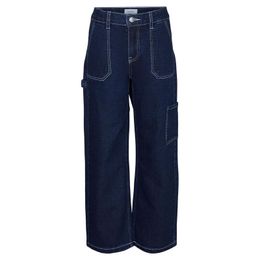 Vero Moda GIRL - Jeans VMAMBER STRA CARGO VI3396 in dark blue denim, Gr.152