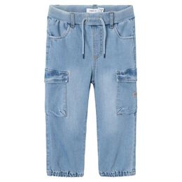 name it - Cargo-Jeans NMMBEN BAGGY R 9770-YT in medium blue denim, Gr.110