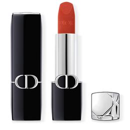 Rouge Dior Lippenstift Mit Couture-farbe - Samt- Und Satin-finish Feuchtigekeitsspendende Florale Lippenpflege Langer Halt, Lippen Make-up, lippenstifte, Fest, orange (RAYONNANTE), mattierend, Deckkraft: Mittel bis Hoch,