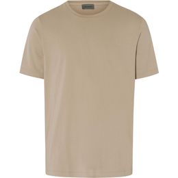 Hanro Living Shirts T-Shirt, Baumwolle, Rundhals-Ausschnitt, für Herren, beige, XXL