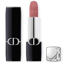 Rouge Dior Lippenstift Mit Couture-farbe - Samt- Und Satin-finish Feuchtigekeitsspendende Florale Lippenpflege Langer Halt, Lippen Make-up, lippenstifte, Fest, rosa (ROSE BLUES), mattierend, Deckkraft: Mittel bis Hoch,