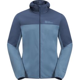 Jack Wolfskin Softshelljacke "Feldberg", Stehkragen, winddicht, für Herren, blau, XXL