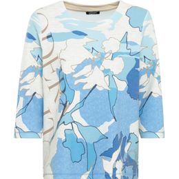 Olsen Sweatshirt, 3-4 Arm, für Damen, blau, 42