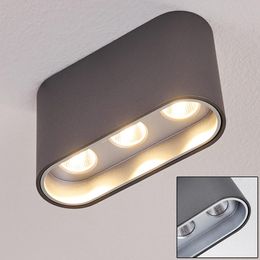 hofstein Dalarna Deckenleuchte LED Grau, Silber, 1-flammig