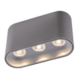 Globo LORO Deckenleuchte LED Grau, 1-flammig