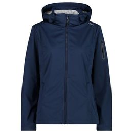 CMP - Women's Light Softshell Jacket Zip Hood - Softshelljacke Gr 36 blau