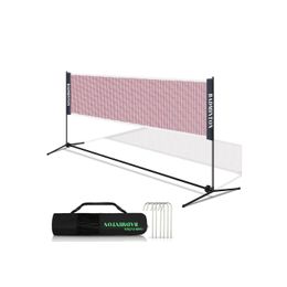 Randaco Badmintonnetz Tennisnetz 510cm Federballnetz Volleyballnetz Tragbares mit Tasche